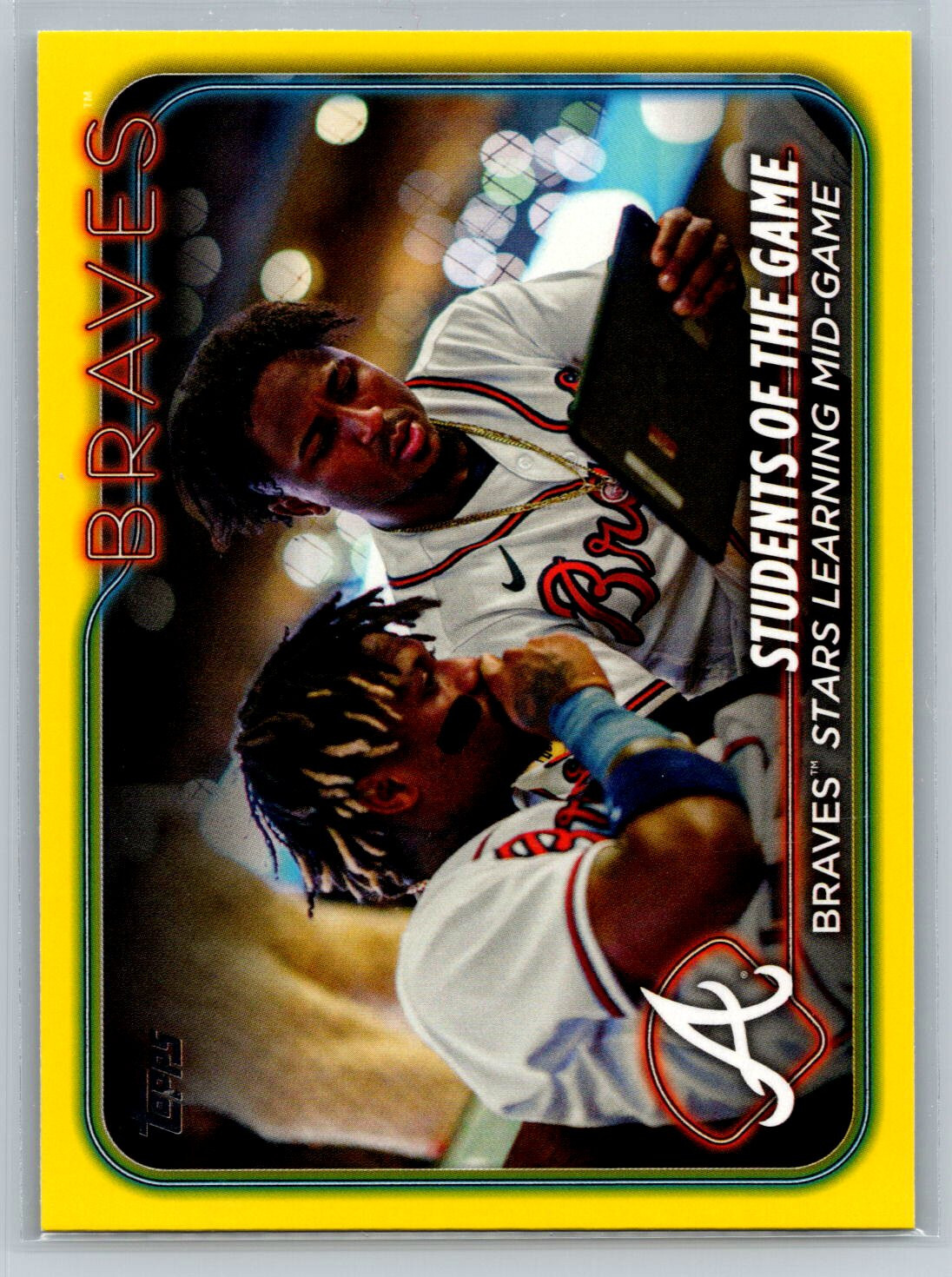 2024 Topps Yellow Border Students of the Game #70 Atlanta Braves | eBay