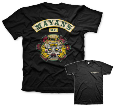 Mayans M.C. Sons Of Anarchy Front Back Patch Biker Motorrad Männer Men ...