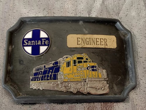 Vintage Very Rare Santa Fe Engineer Belt Buckle | eBay
