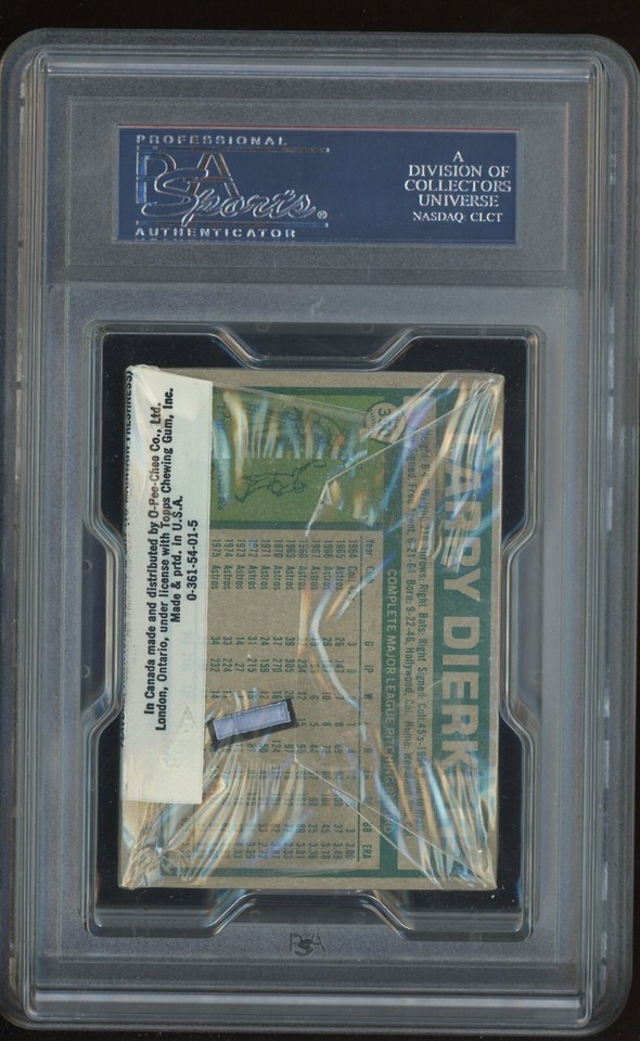 1977 Topps Baseball Cello Pack Unopened PSA 10 GEM MINT | eBay