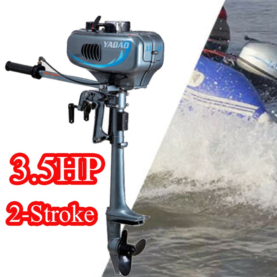2Stroke Outboard Motor Boat Engine W/ Water Cooling CDI System Heavy ...