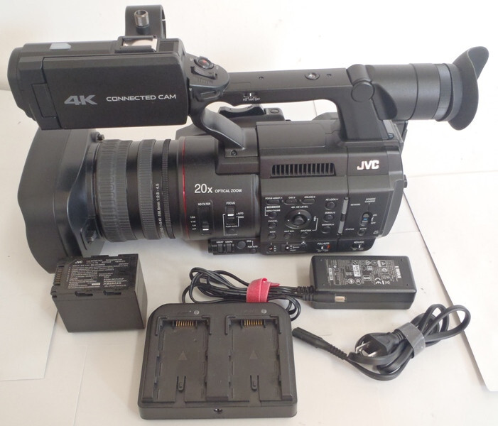 JVC GY-HC500U 9.35MP 4K UHD Handheld Connected Camcorder, 20x Optical ...