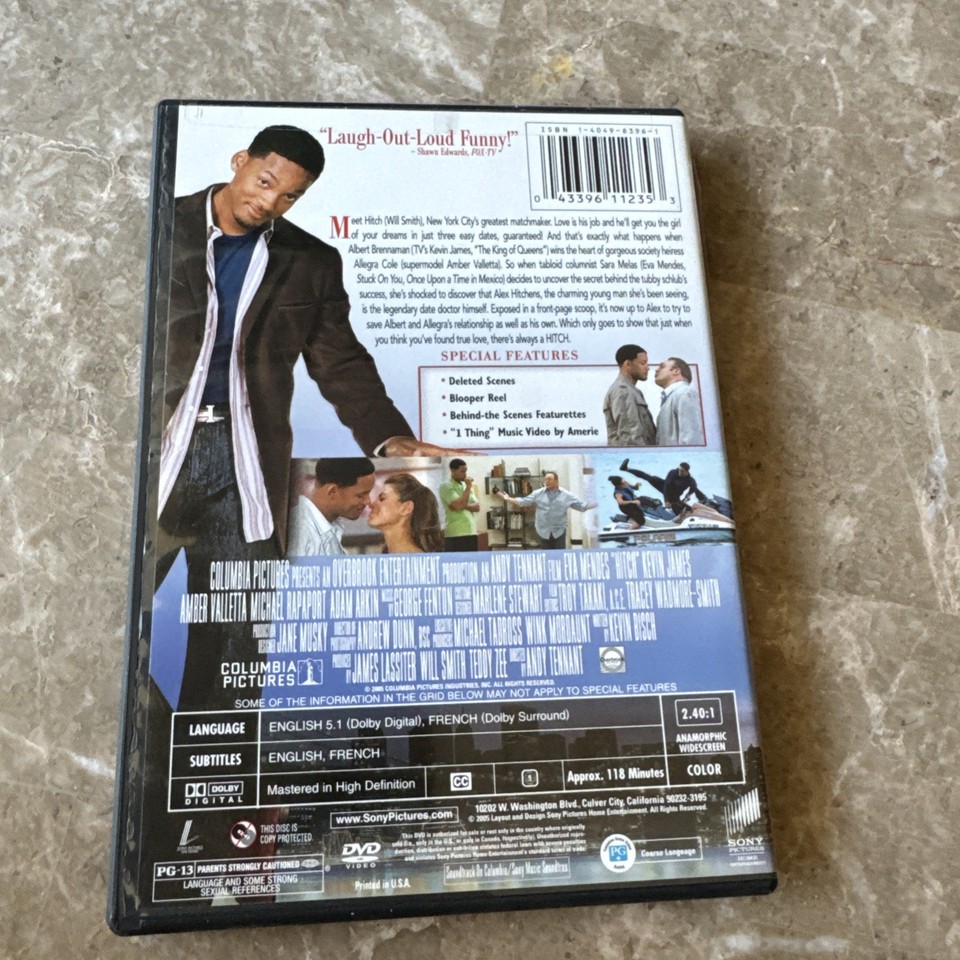 Hitch (DVD, 2005, Widescreen) Will Smith - Brand New!!! Sealed | eBay