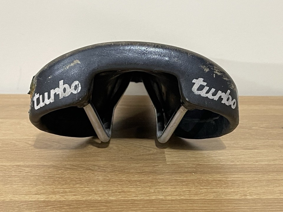 Selle Italia Turbo Vintage Saddle 144mm Black Track Road Fixie Made In ...