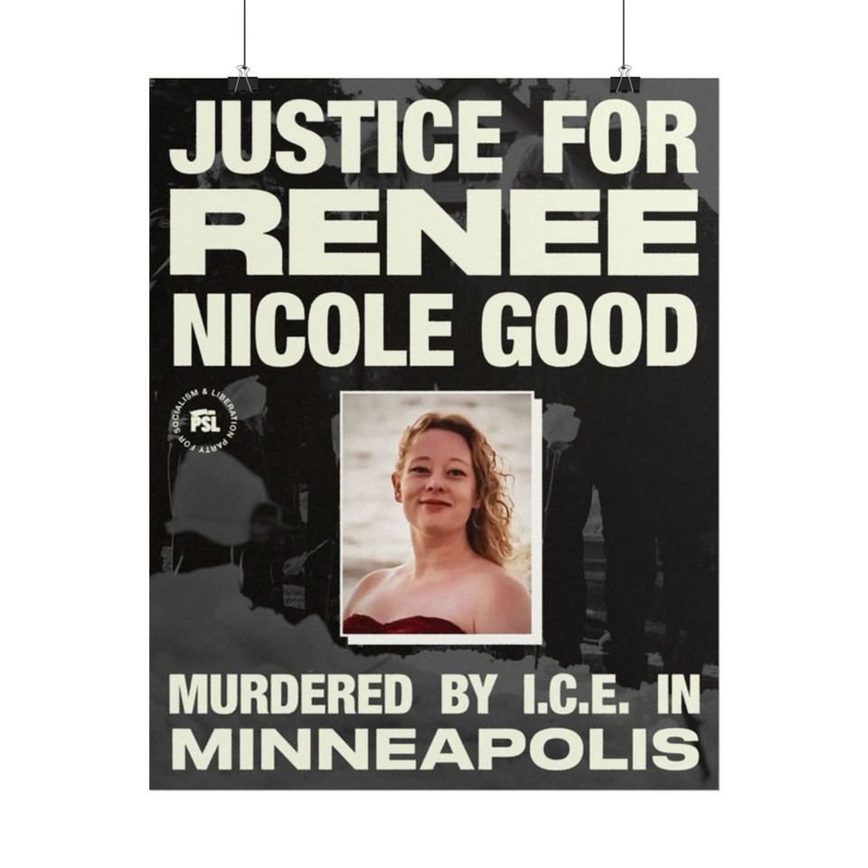 Justice for Renee Nicole Good Poster |Memorial, Trendy Rip,Ice ...