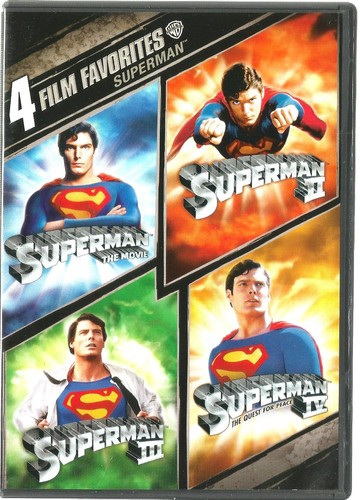 SUPERMAN - The Movie I - II - III - IV (DVD) Christopher Reeves - Gene ...