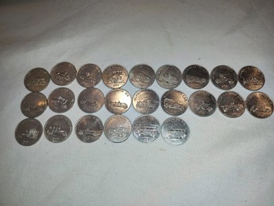 Sunoco Antique Car Coins Series Two Complete Set of 24 "1901-1925" | eBay