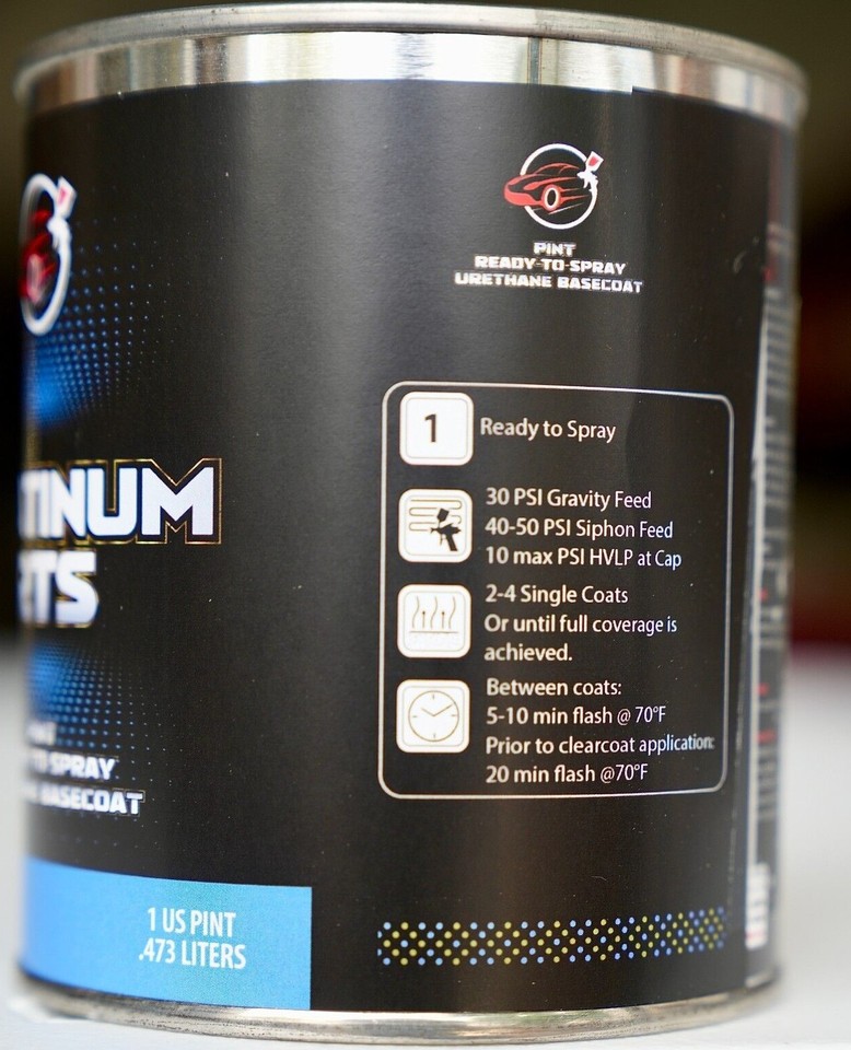 Chrysler/Dodge/Jeep Pint Ready-to-Spray Premium Basecoat Paint PICK ...