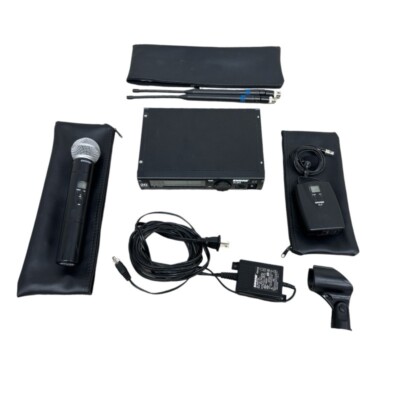 Shure ULXP4 662-698Hz w/ ULX2-M1 SM58 Wireless Microphone, ULX1-M1 ...