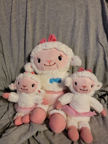 Disney Lambie Plush.. Pink Tutu 8 " Doc McStuffins..2 Small Plush. DOES ...