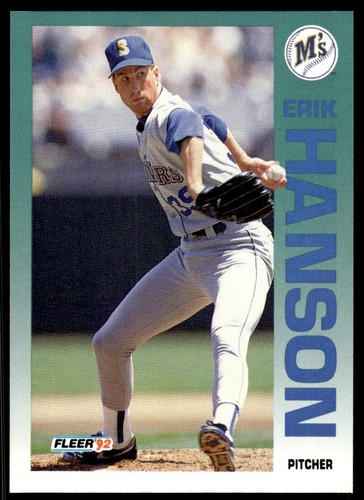 1992 Fleer Baseball Card Erik Hanson Seattle Mariners #280 | eBay