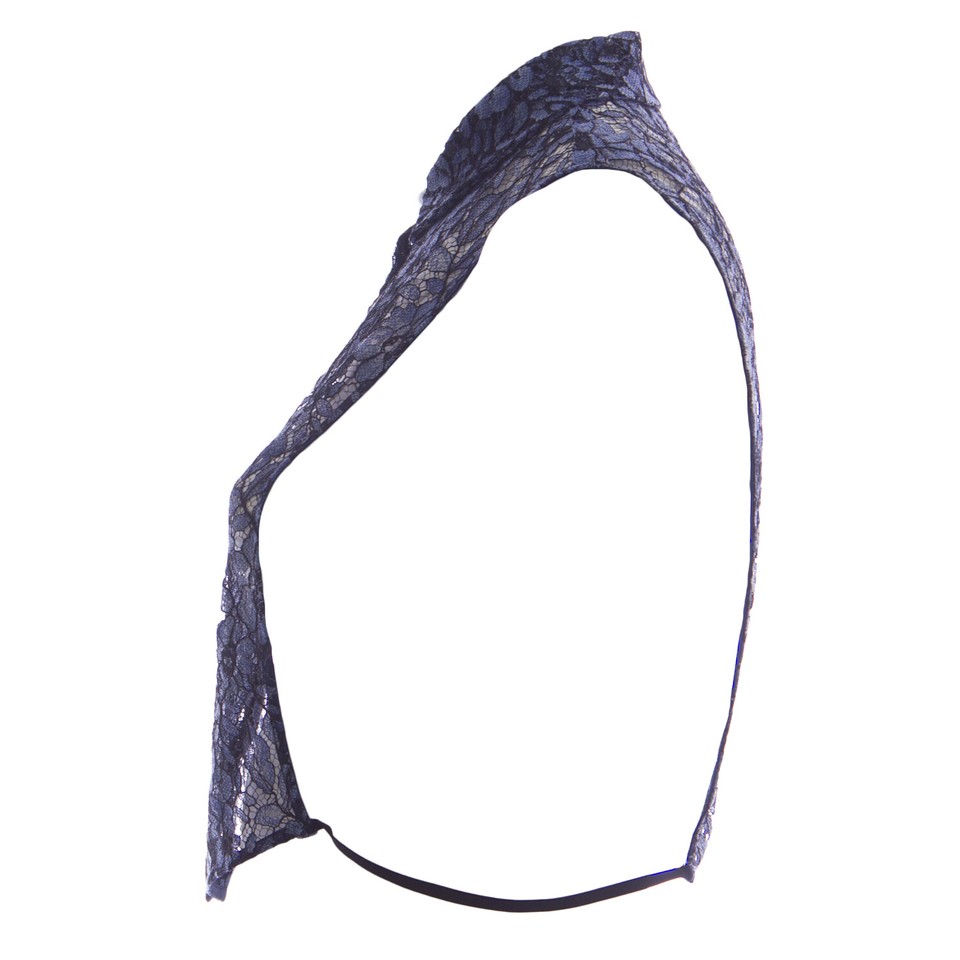 MARINA RINALDI Women's Blue Queen Sheer Lace Vest $470 NWT | eBay