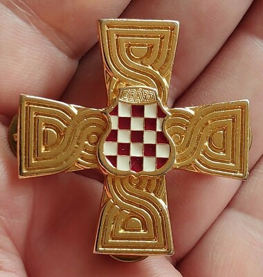 🔴BOSNIA CROATIA 1992-1995 WAR MEMORIAL CROSS CROATIAN REPUBLIC OF ...