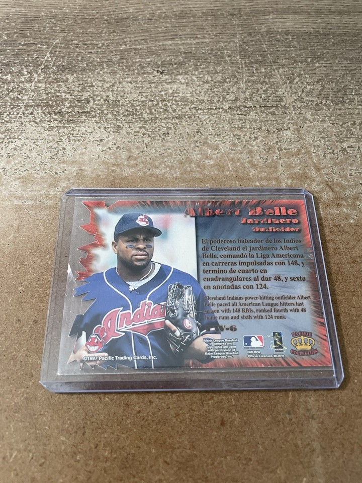 1997 Pacific Crown Collection Fireworks Die-Cuts Albert Belle #FW-6 | eBay