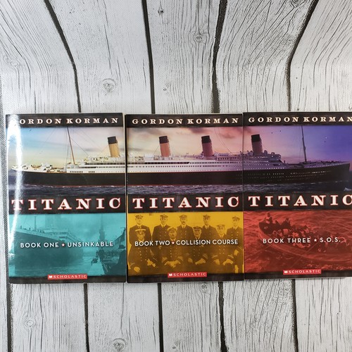 Gordon Korman Titanic Series Books 1-3 Unsinkable Collision Course S.O ...