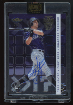1/1 2021 Topps Archives Series Certified Autograph Todd Helton 2002 ...