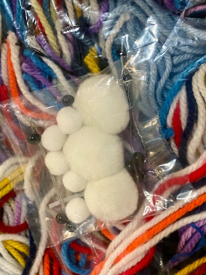 SNOWMAN PILE UP NEEDLEPOINT KIT - Plastic Canvas Finished Size is 11" x ...