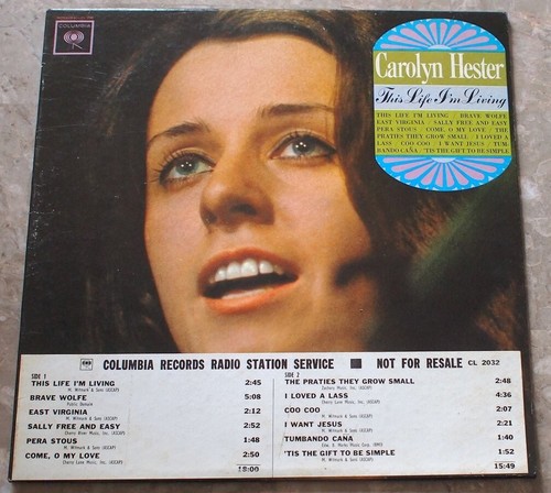 Carolyn Hester This Life I'm Living 1963 LP Vinyl EX WL Promo & Strip ...