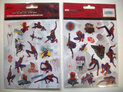 2 Amazing Spiderman sticker packages Marvel 2012 Spider-man | eBay