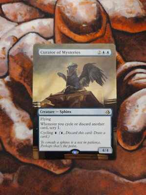 Magic the Gathering Curator of Mysteries Hand Painted Unique Custom MTG ...