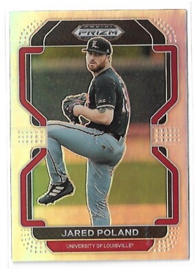 2022 Panini Prizm Draft Picks Silver Prospect Jared Poland #PDP172 ...