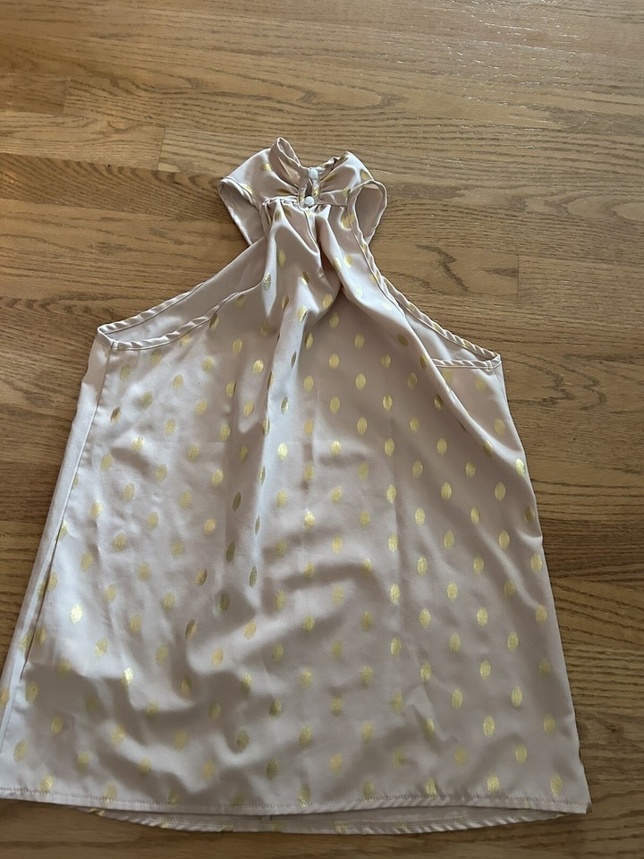 New Women's Shein Polka Dot Summer Shirt Top Size Medium Cute | eBay