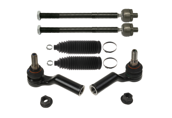 Steering Rack Boot Kits + Inner & Outer Tie Rods End for LAND ROVER LR2 ...