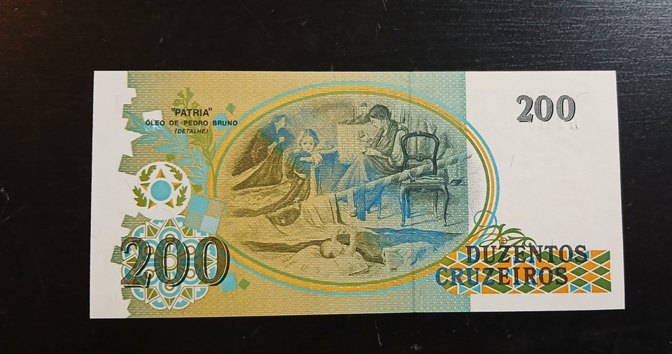 1990-93 BANCO CENTRAL DO BRASIL 200 CRUZEIROS BANKNOTE UNCIRCULATED | eBay