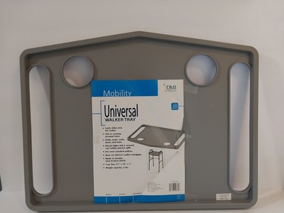 Universal DMI Walker Tray, Gray with Cup Holders | eBay