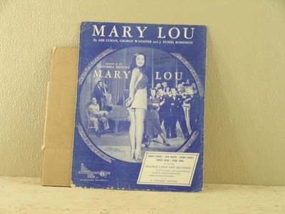Joan Barton - Mary Lou 1948 US Film sheet music READ | eBay