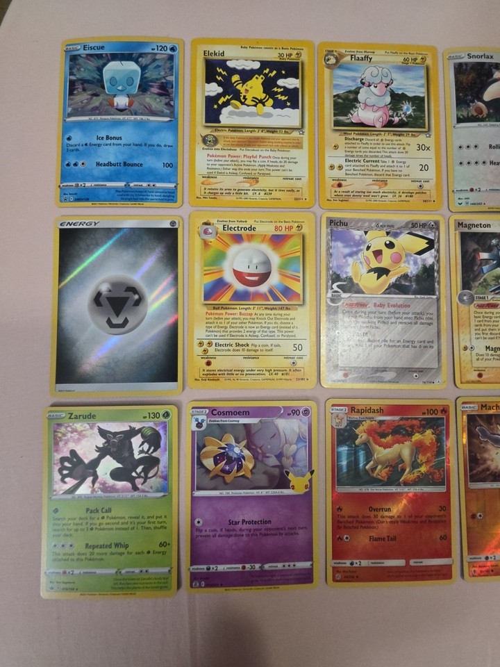 Pokemon TCG Mixed Cards-Holo, Rare, Old And New Sets-Near Mint To ...