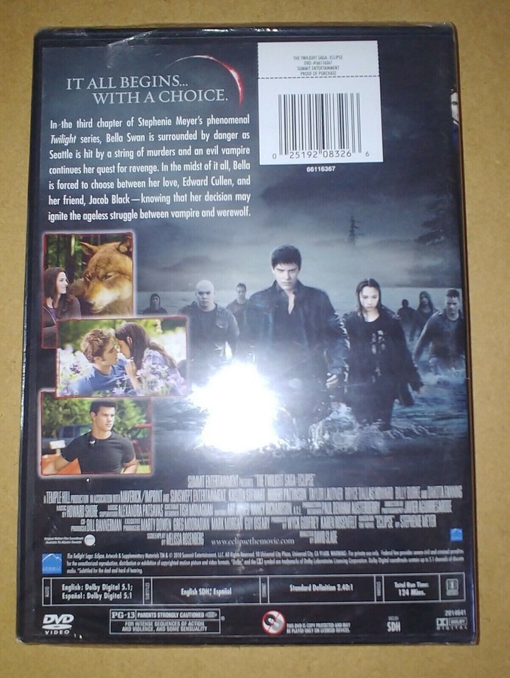 The Twilight Saga: Eclipse DVD (SHIPS SAME DAY) 25192083266 | eBay