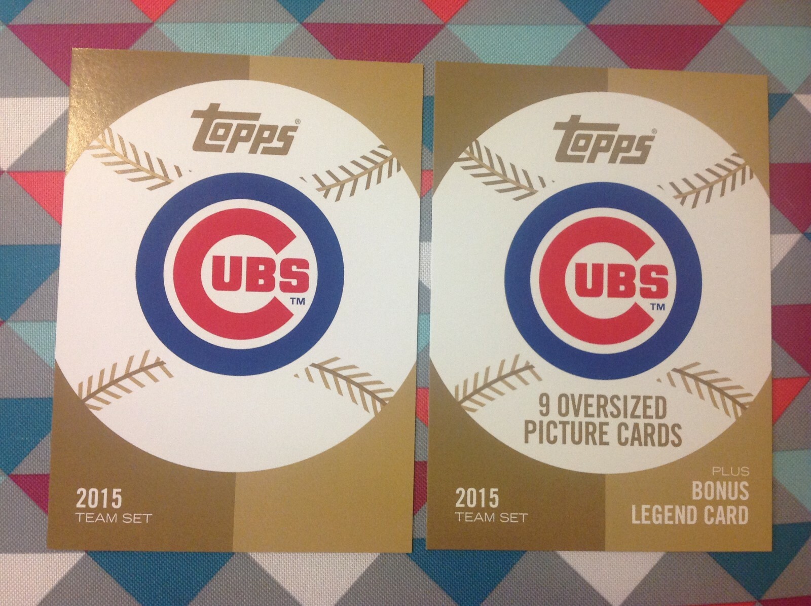 Chicago Cubs Cover Card only 49 Made 2015 Topps 5x7 GOLD 1952 Tribute ...