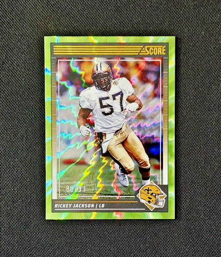2024 Panini Score - Rickey Jackson /99 Electric Parallel - Saints HOF ...