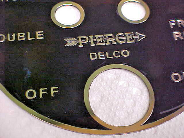 Pierce Arrow Delco Ignition Switch Plate Nickel Plated Brass 1020's ...