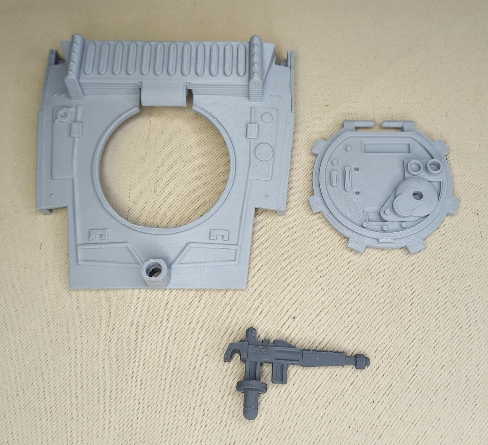 Star Wars Kenner AT-ST Parts - Replacement Top Canopy, Hatch & Gun 3D ...