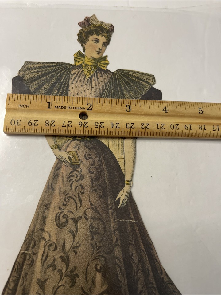 Antique Victorian Lithograph Paper Doll Advertising | eBay