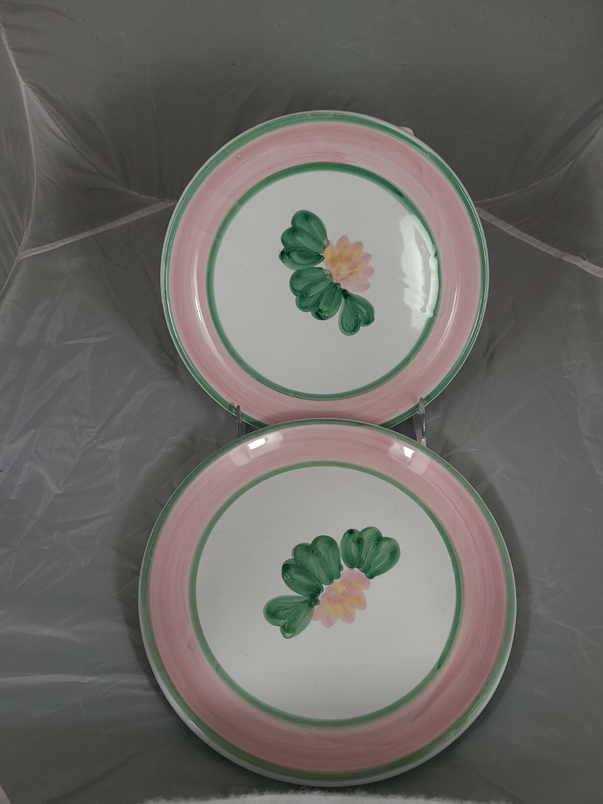 Two Caleca Water lily salad plate | eBay