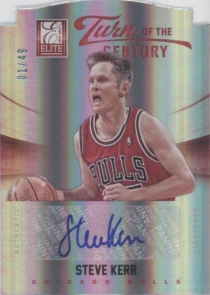 2012-13 Elite - Turn of the Century Die-Cut Autographs #4 Steve Kerr ...
