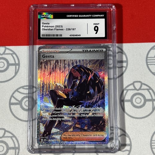 CGC 9 Geeta Full Art 226/197 2023 Pokemon Obsidian Flames Card 8049 | eBay
