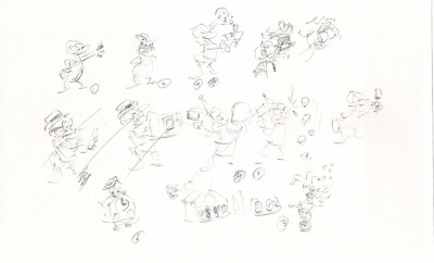 Quack Pack Disney Production Animation Drawing from Animators Estate ...