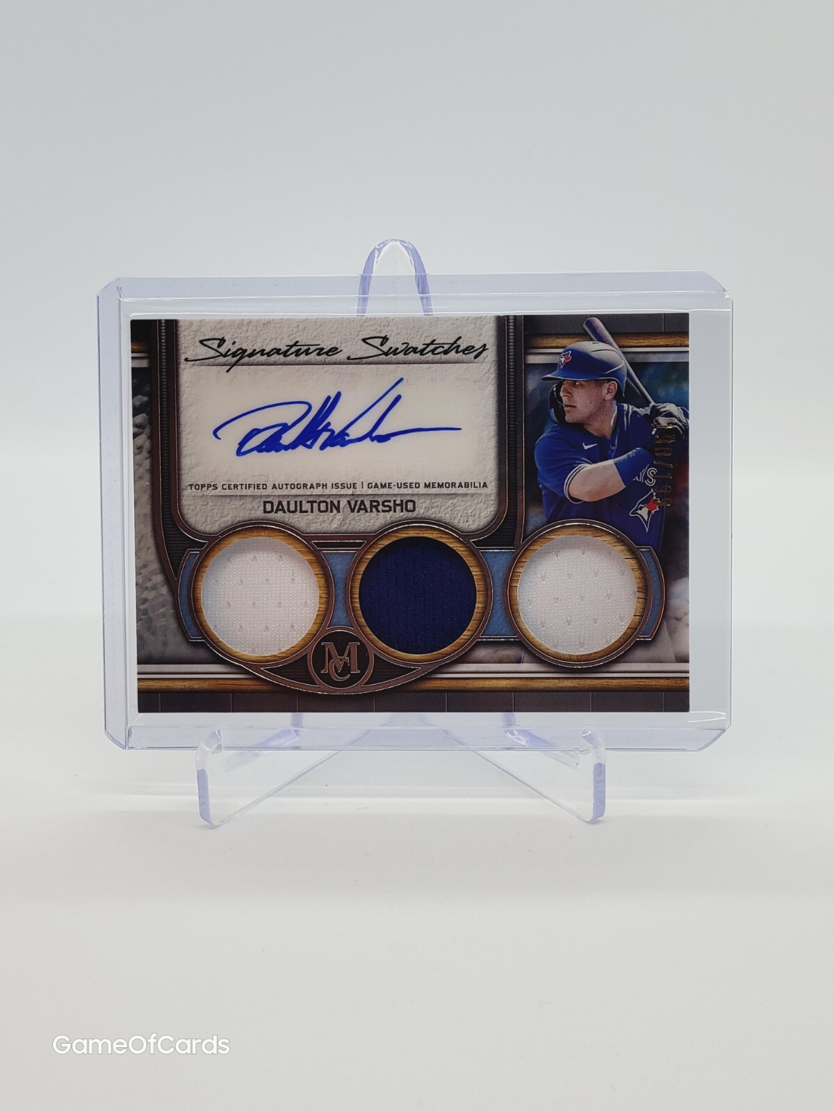 2023 Topps Museum Collection DAULTON VARSHO Auto Autograph Triple Relic ...