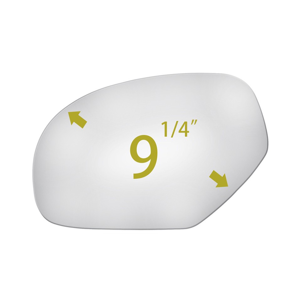 Outside Mirror Glass For 2008-14 Chevy Silverado 1500 2500 3500 LH Flat ...