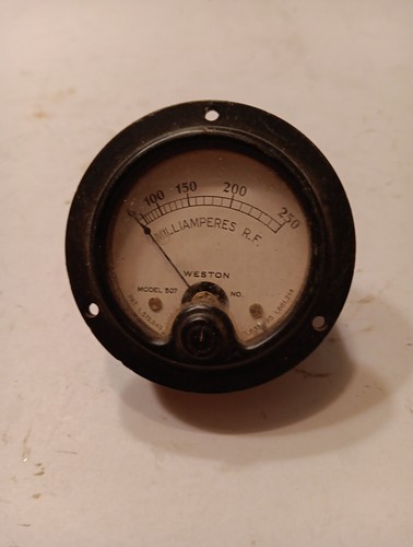 Vintage Weston Model 507 0-240 Milliamperes Guage | eBay