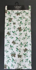 Ralph Lauren Fall Autumn Aria Floral Gray 72" 100 Cotton Table Runner ...