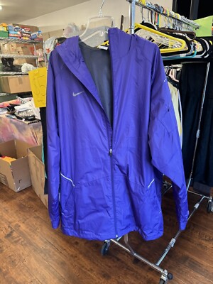 Nike Team Mens XLT Purple Jacket Full Zip Vented Mesh Lined XLT WITH ...
