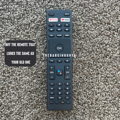 EKO TV Remote Control for model K550USG 55" Replacement 4K Smart TV | eBay