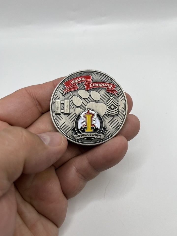 US Army A Company Headquarters Battalion I Corps Command Team Coin | eBay