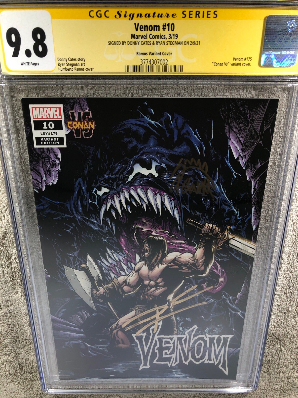 Venom 10 CGC 9.8 2XSS Ramos Conan Variant 3/19 | eBay