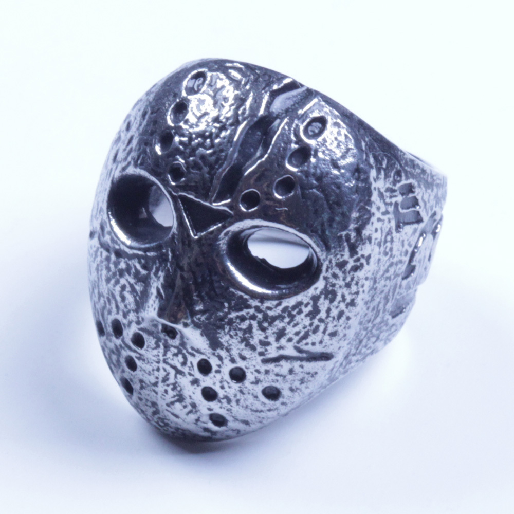 Men's Silver Stainless Steel Vizard Mask Biker Ring Size 8-15 SR94 | eBay
